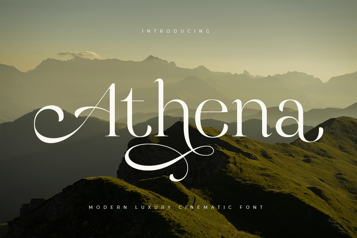 Athena - Modern Luxury Cinematic Font – Sensatype Studio