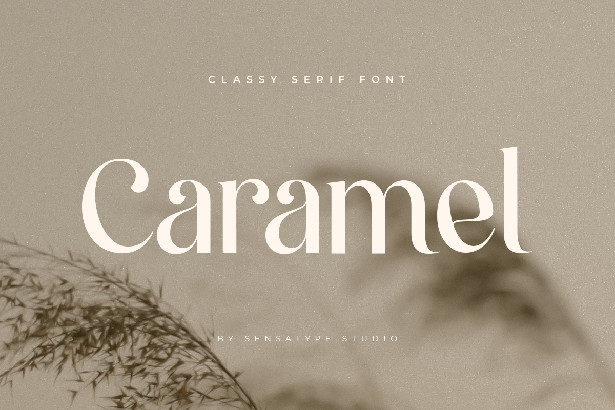 Caramel - Classy serif Font – Sensatype Studio