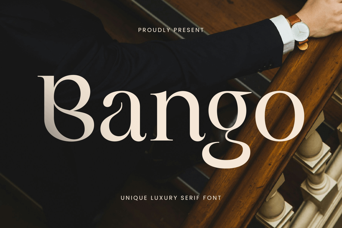 Bango - Unique Logo Serif Font – Sensatype Studio