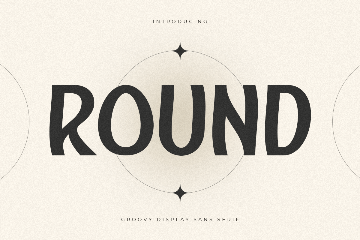 Round - Groovy Display Sans Serif Font – Sensatype Studio