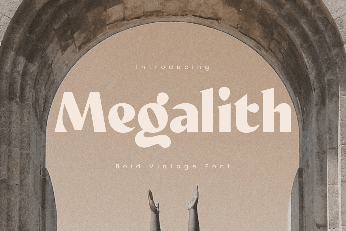 Megalith - Bold Vintage Font – Sensatype Studio