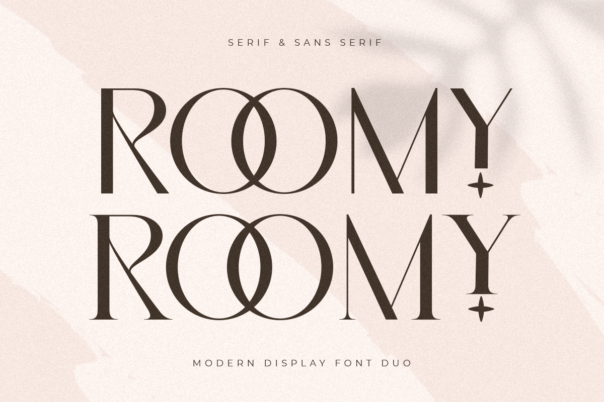 Roomy - Modern Display Font Duo – Sensatype Studio