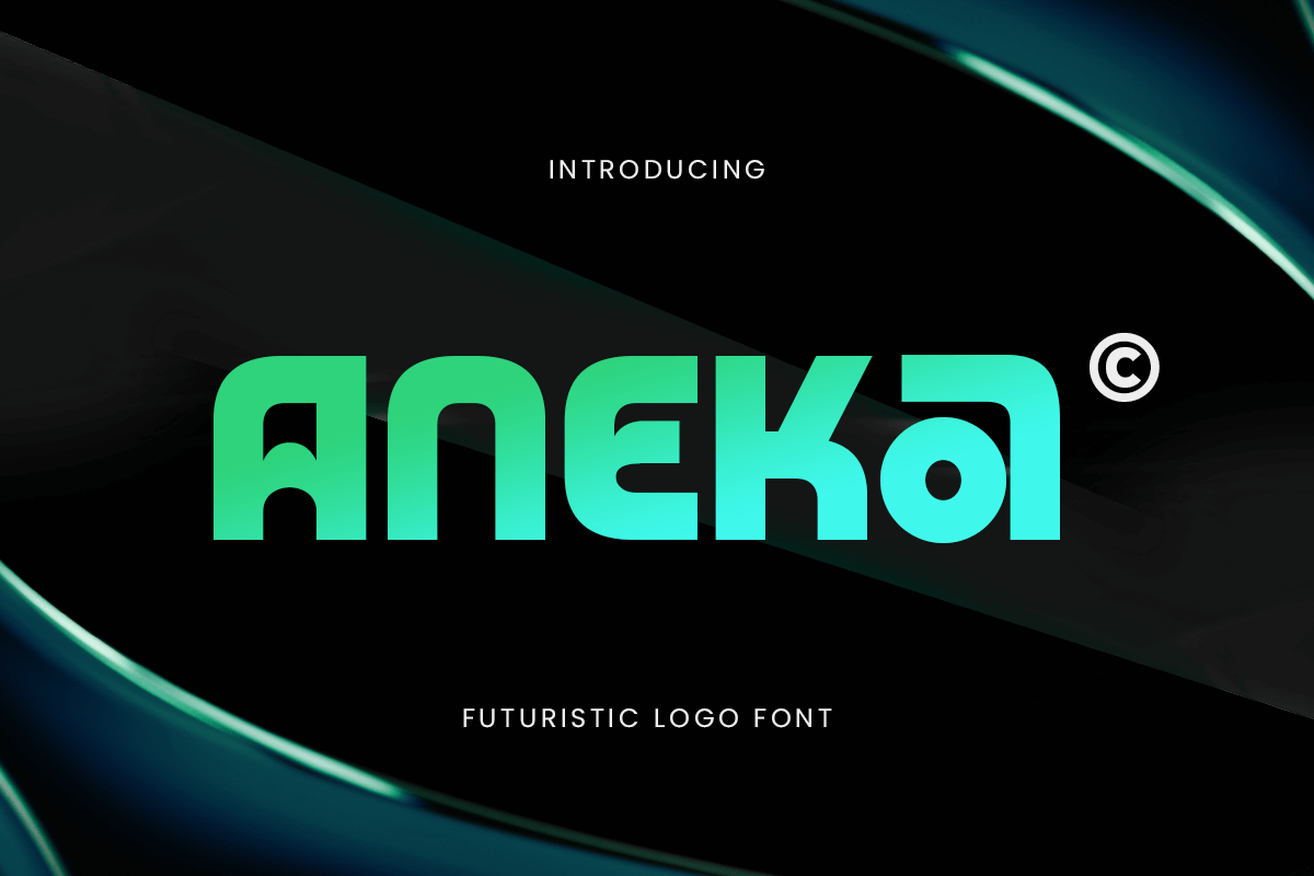 Aneka - Futuristic Logo Font – Sensatype Studio
