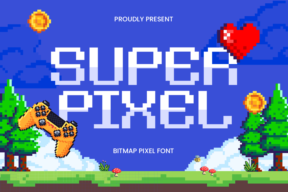 Super Pixel - Bitmap Pixel Font – Sensatype Studio