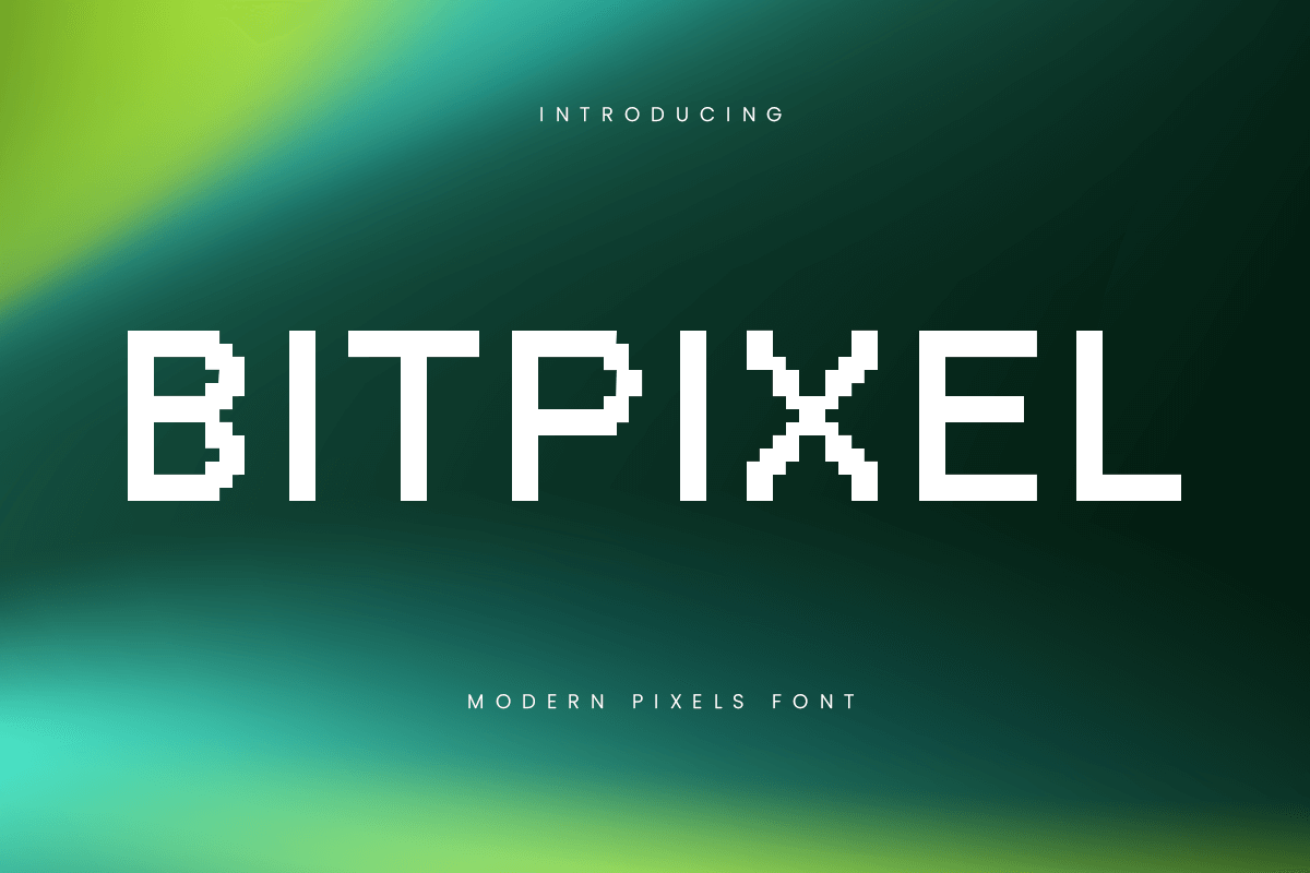 Bitpixel - Modern Futuristic Font – Sensatype Studio