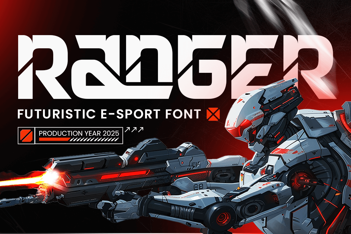Ranger - Futuristic E-Sport Font – Sensatype Studio