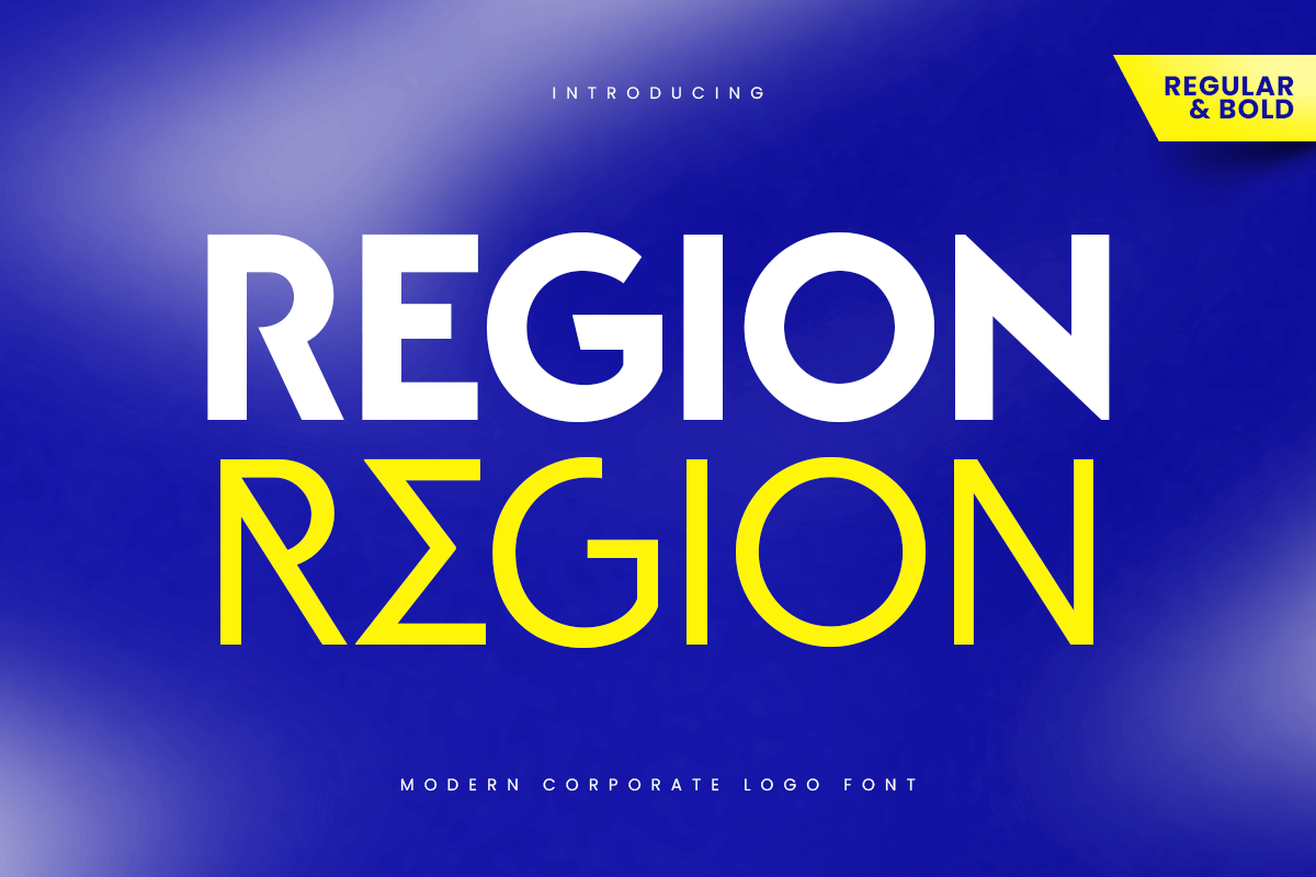 REGION - Modern Corporate Logo Font – Sensatype Studio