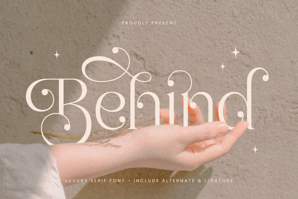 Behind - Luxury Serif Font – Sensatype Studio