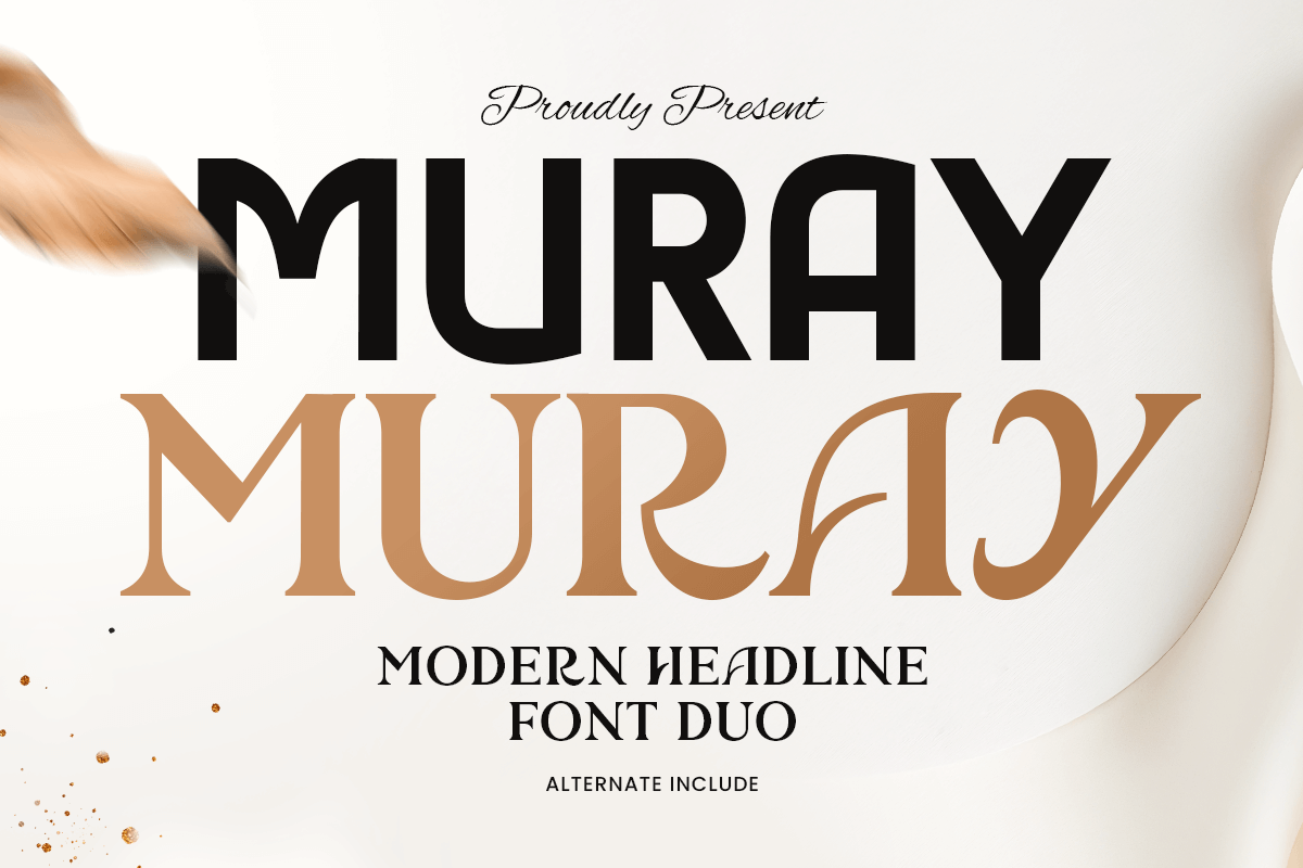 Muray - Modern Headline Font Duo – Sensatype Studio