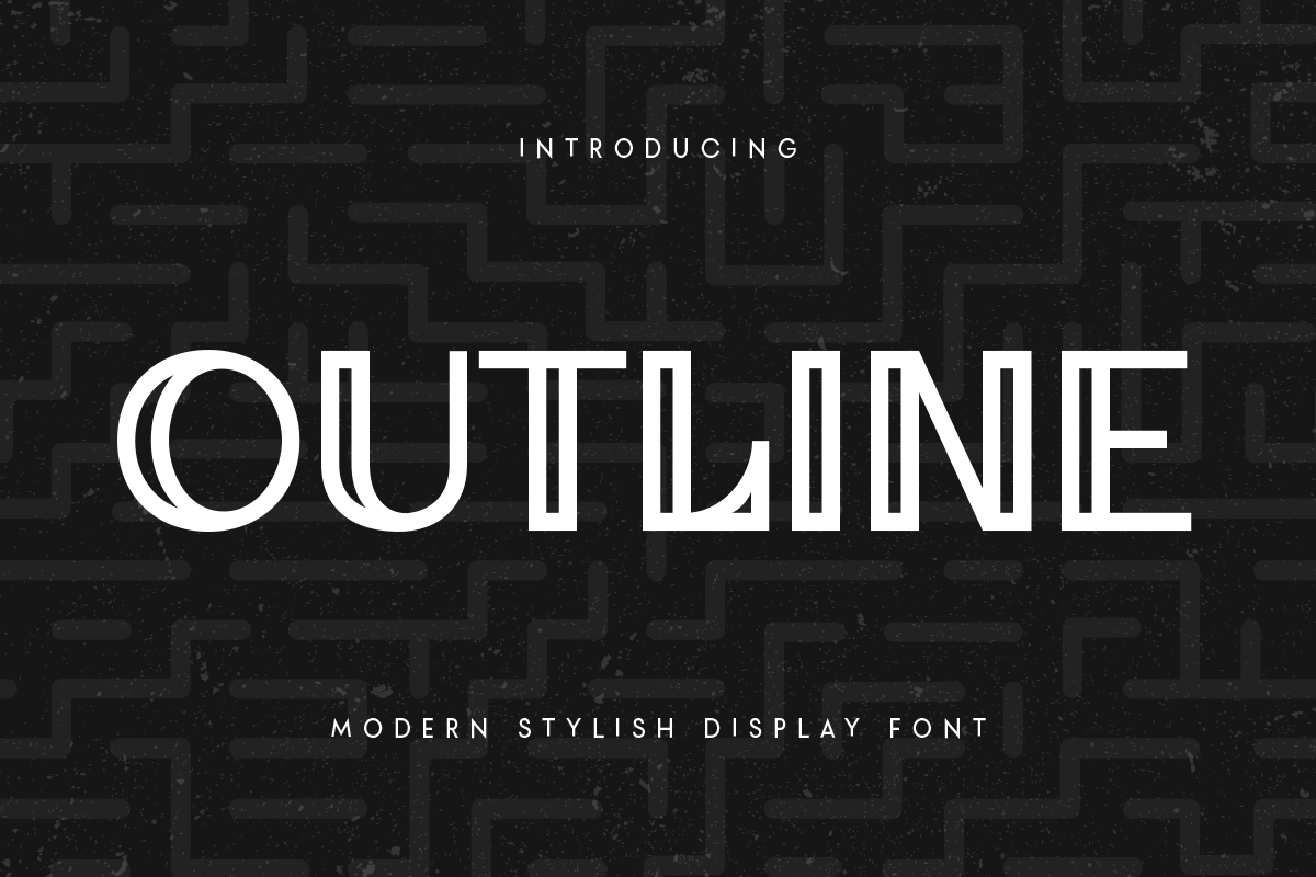 Outline - Modern Stylish Display Font – Sensatype Studio