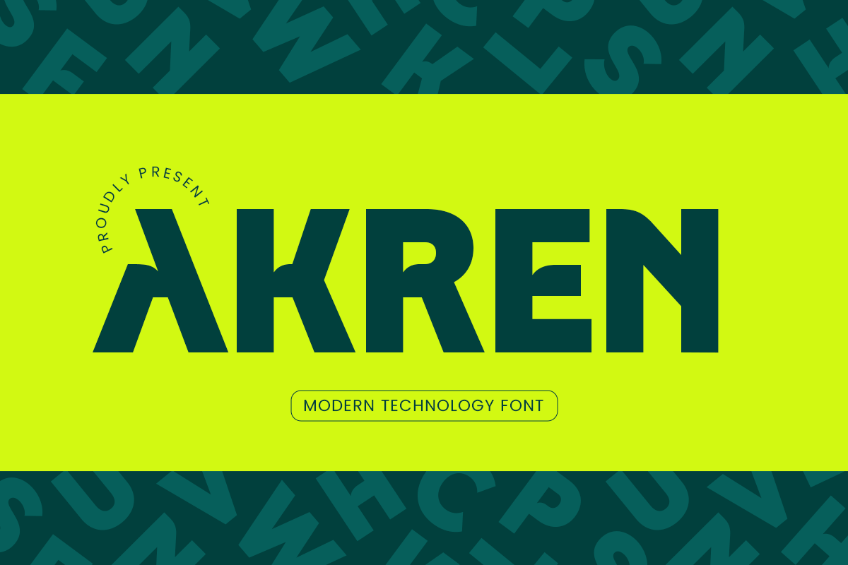 Akren - Modern Technology Font – Sensatype Studio
