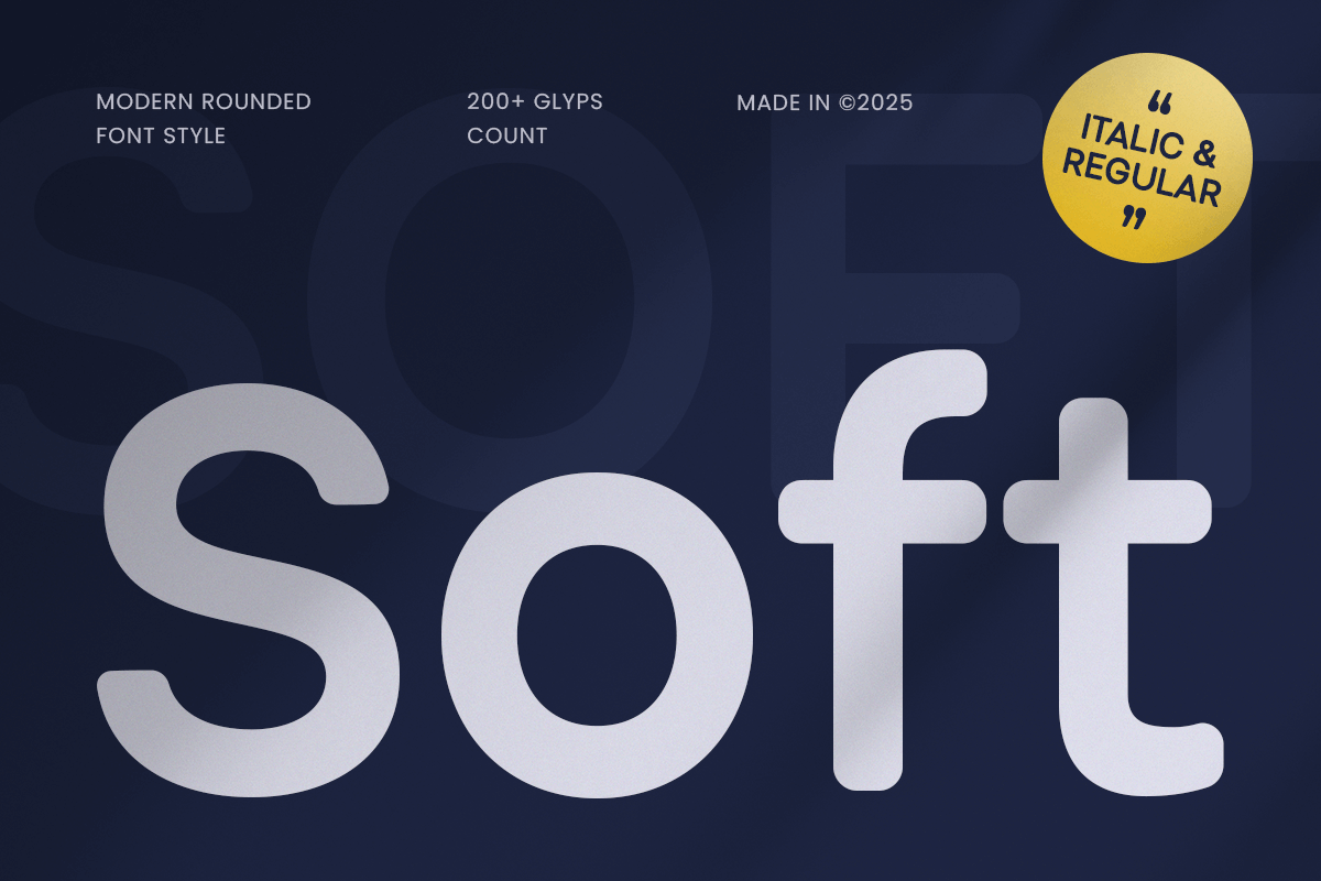 Soft - Modern Rounded Font – Sensatype Studio